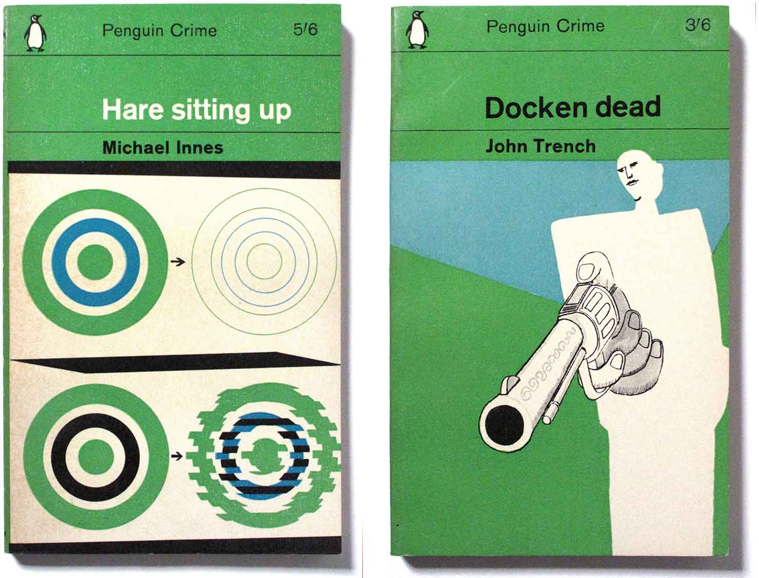 Penguin Crime_Michael Innes Hare sitting up_Trench Docken Dead_design ...